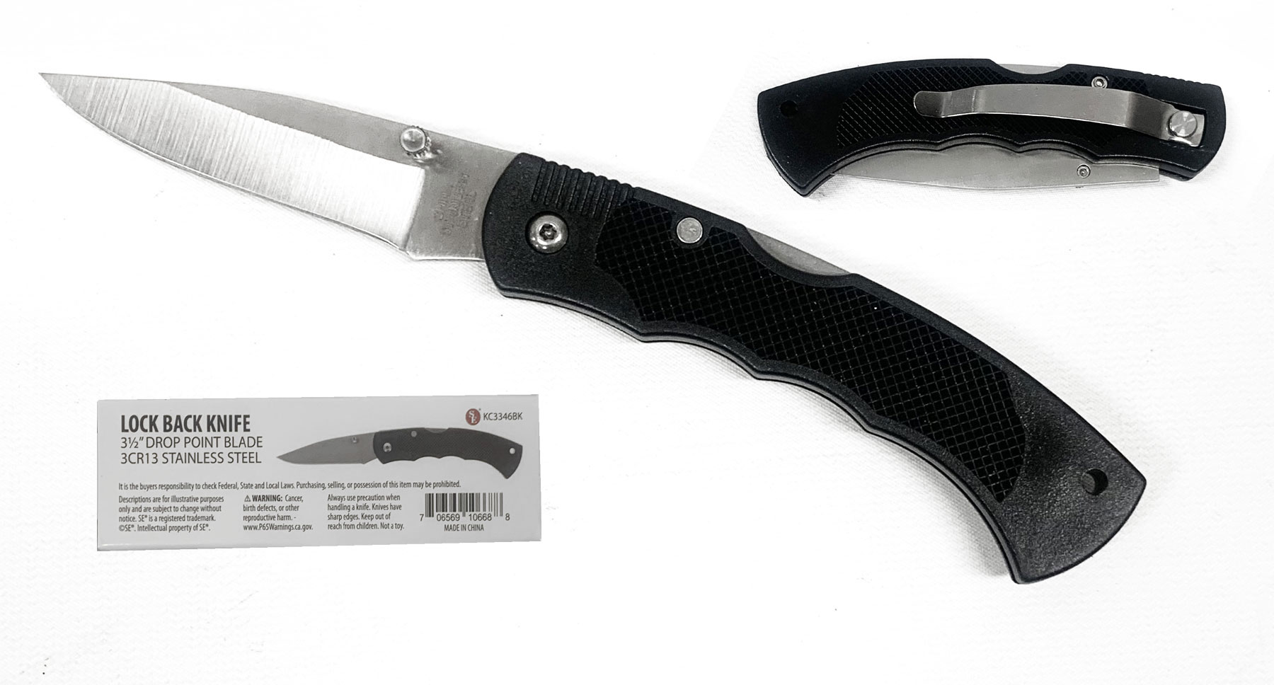 Home All Products Online Only 3.5" Lock Back Black Plastic Handle ...