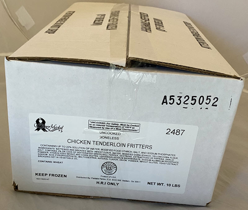 Fieldale Farms RTC Breaded Breast Tenders 2.5oz 10 lb. CASE- HD