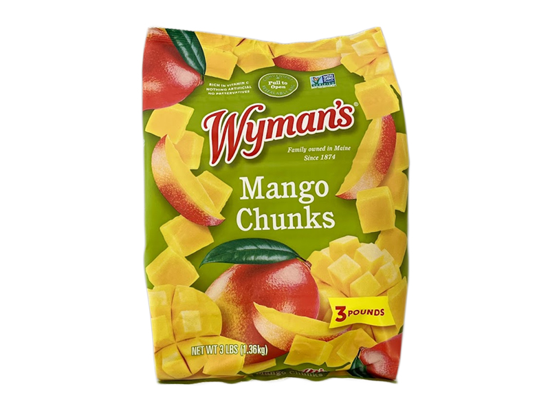 Wyman's Mango Chunks 3 lb. Bag EACH