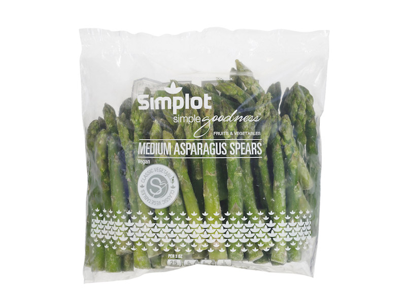 Simplot Asparagus Spears Medium 2.5 lb bag EACH