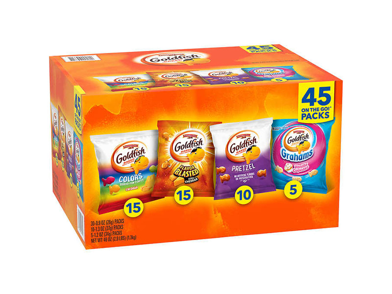 Home All Products Snacks Packaged Snacks Goldfish Baked Variety Pack ...