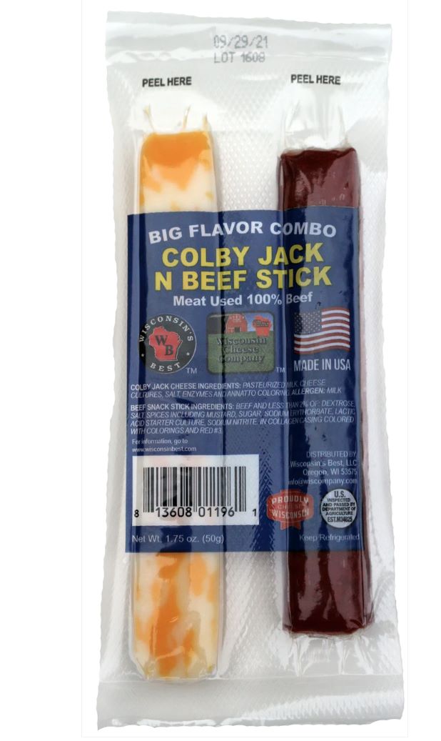 Home All Products On Sale Wisconsin's Best Colby Jack Cheese & Beef ...