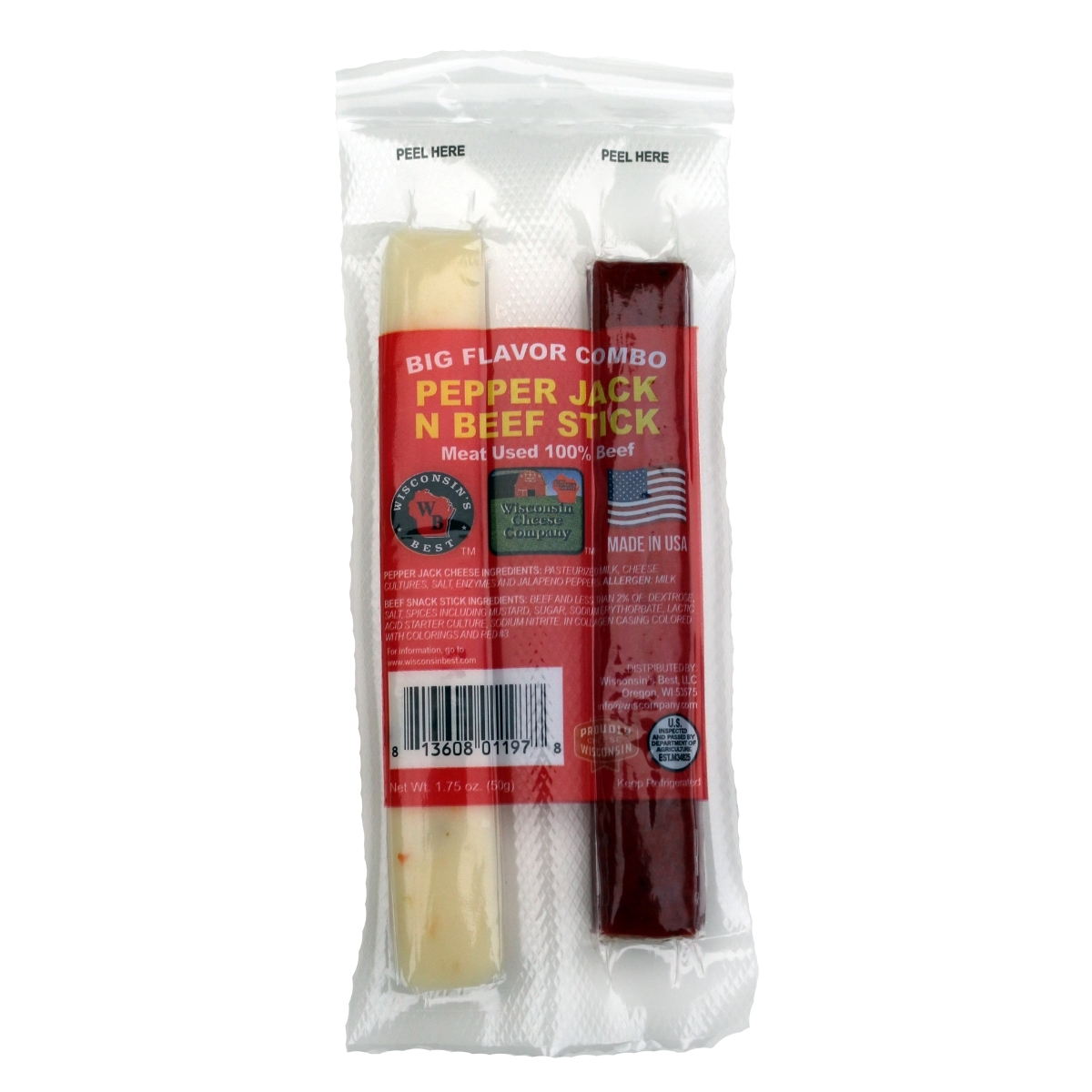 Home All Products Snacks Jerky Wisconsin's Best Pepper Jack Cheese ...