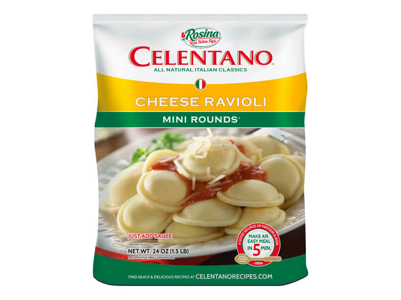 Rosina Celentano Cooked Mini Cheese Ravioli, 24 oz EACH