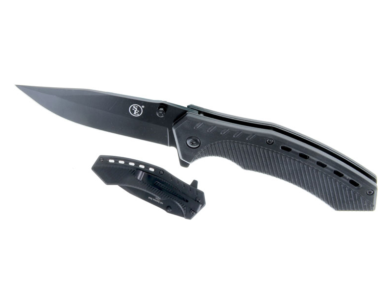 4.5" Spring Assisted Black Pocket Knife w/ Clip EACH