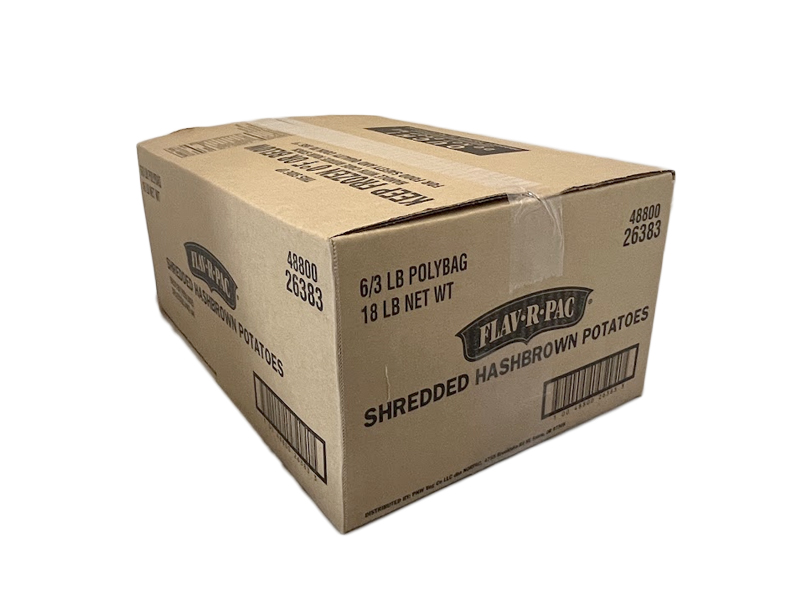 Flav-R-Pac Shredded Hashbrowns, 6/3 lb. bags CASE