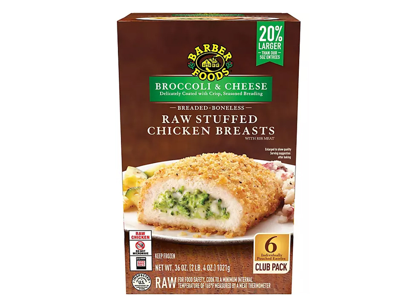 Barber Broccoli & Cheese Stuffed Chicken Breasts, 6 ct. / 6 oz. EACH