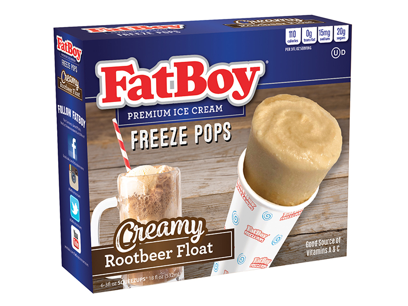 FatBoy Freeze Pops, Root Beer Float, 6/3 oz. EACH