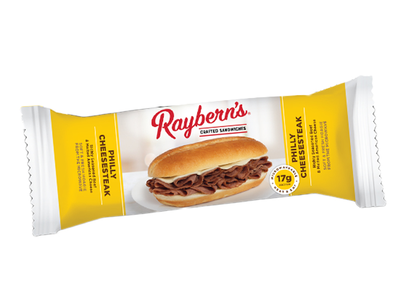 Raybern's Philly Cheesesteak Wrapped Sandwich 8 ct./5.6 oz CASE
