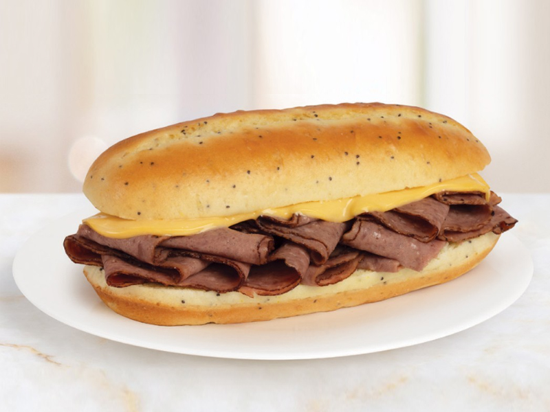 Home All Products Raybern's Roast Beef Cheddar Melt On Onion Poppyseed ...