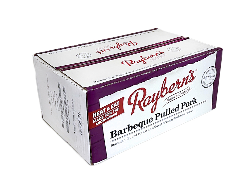 Raybern Barbeque Pulled Pork Sandwiches, 8 ct. CASE