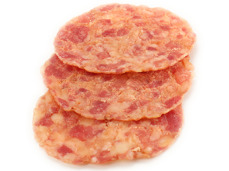 Jones Dairy Fully Cooked Round Style Slice Bacon 96 ct. Pouch EACH