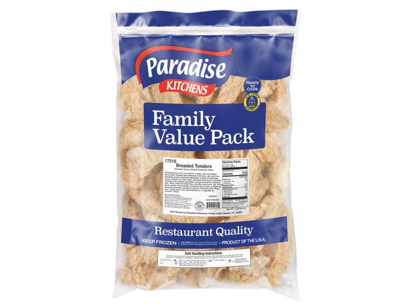Paradise Kitchens Breaded Chicken Tenders, 4 lb. bag EACH