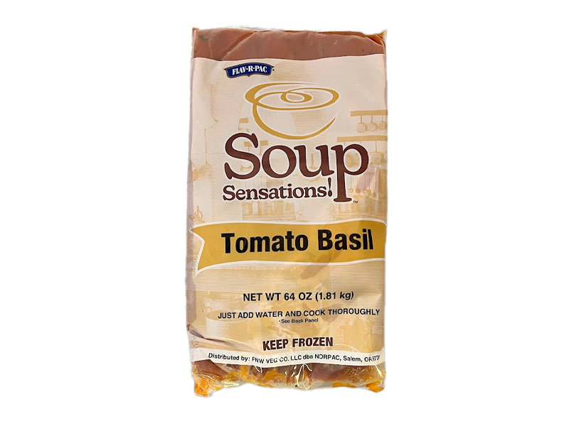Soup Sensations Tomato Basil Soup, 4 lb. bag EACH