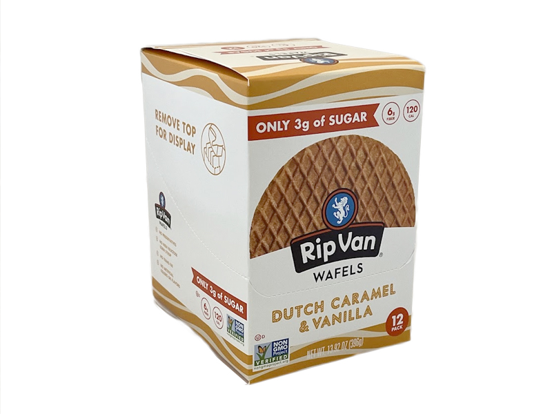 Rip Van Dutch Caramel & Vanilla Wafels, 12 ct. box EACH