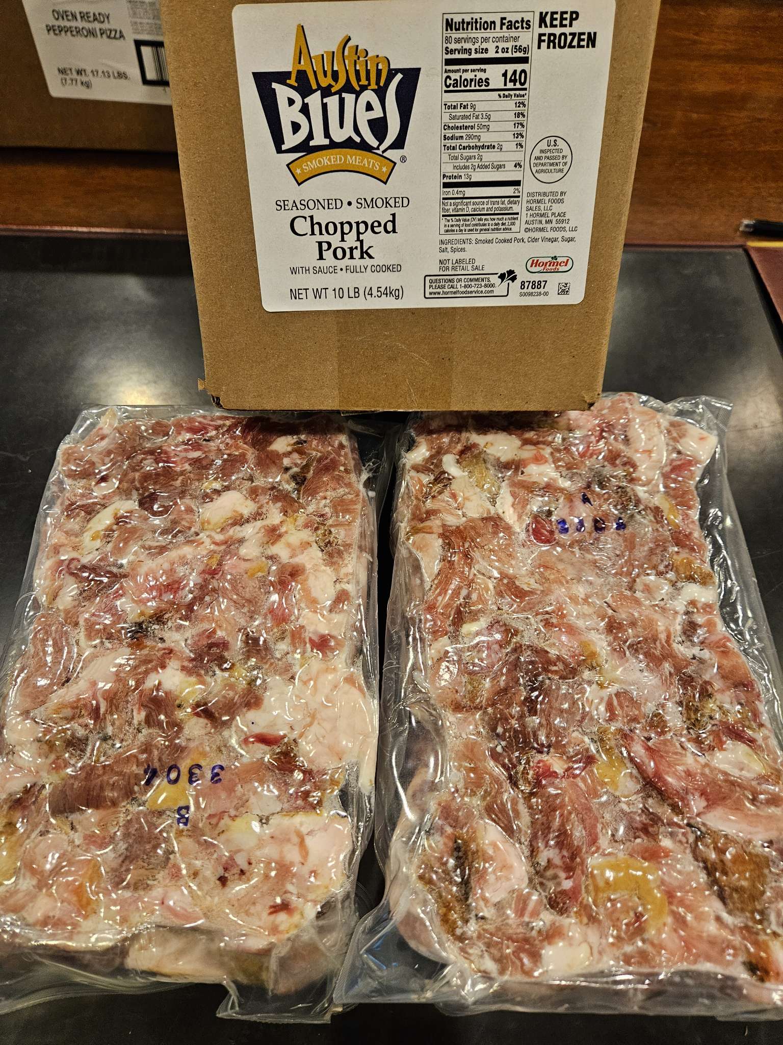 Hormel Austin Blues Smoked Pulled Pork 2/5 lb CASE- HD