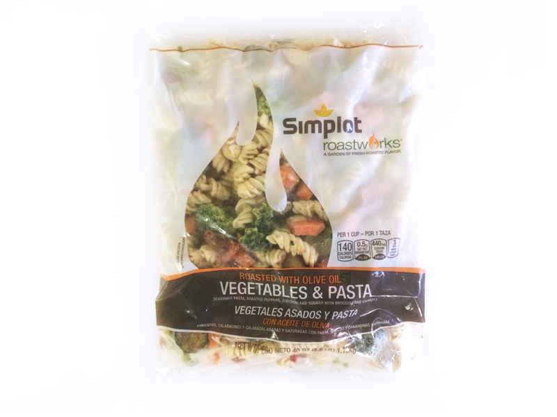 Simplot RoastWorks Roasted W/ Olive Oil Vegetables & Pasta 2.5 lb. Bag EACH