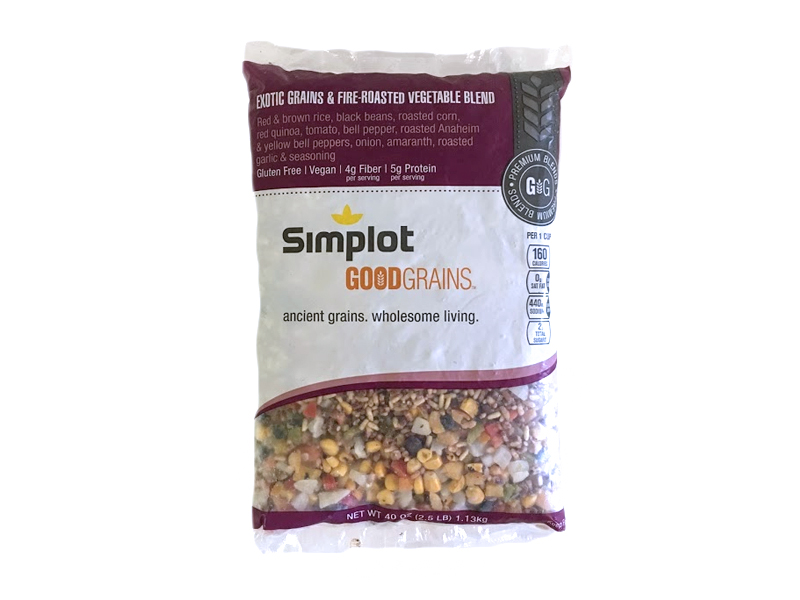 Simplot Exotic Grains & Fire-Roasted Vegetables 2.5 lb. Bag EACH