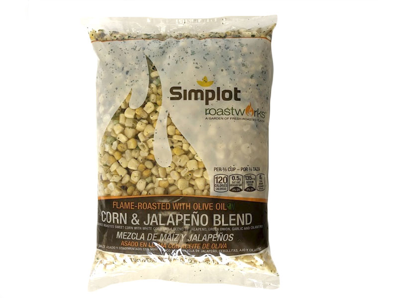 Simplot Flame-Roasted Sweet Corn & Jalapeno Blend 2.5 lb EACH