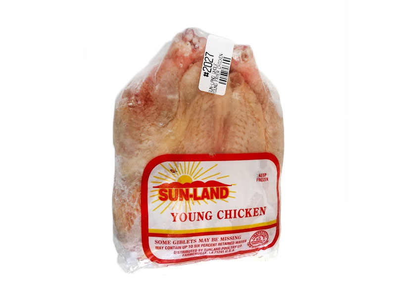 Sun-Land Whole Young Fryer Chicken EACH - HD