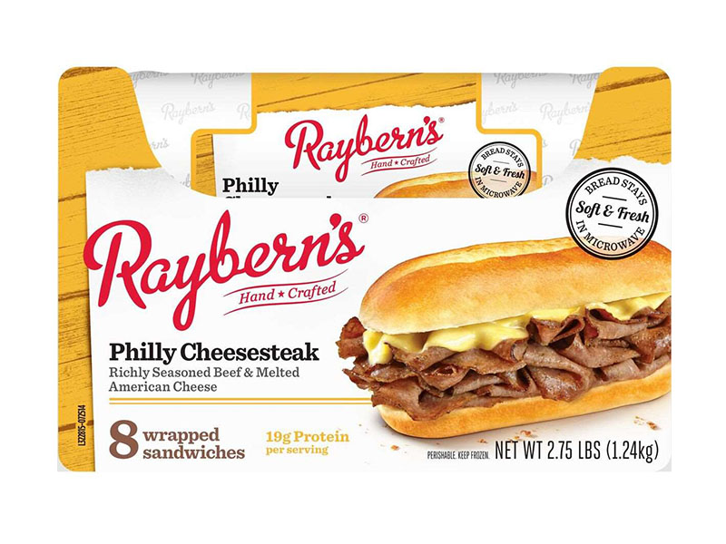 Raybern's Philly Cheesesteak Wrapped Sandwich 8 ct./5.6 oz CASE
