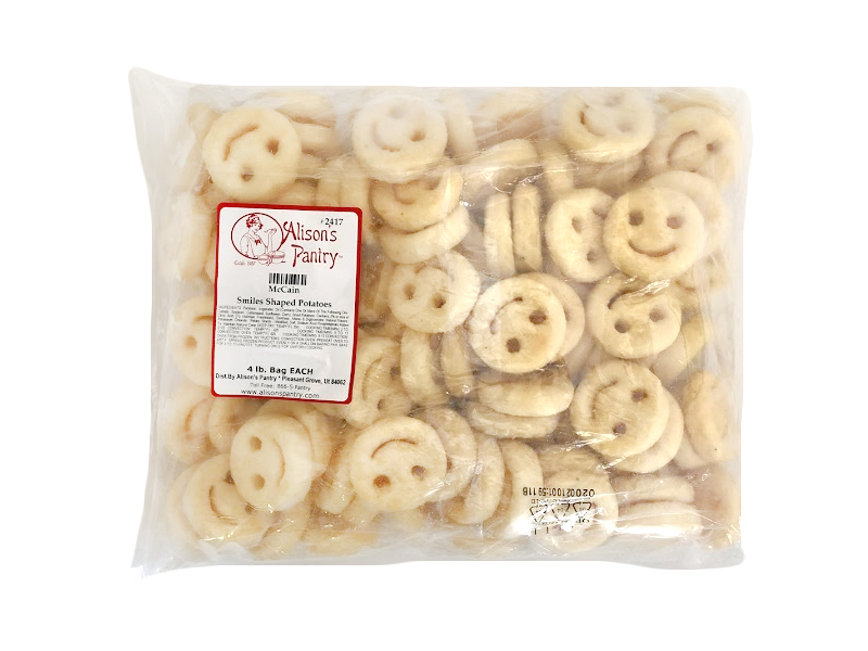 McCain Smiles Shaped Potatoes 4 lb. Bag EACH