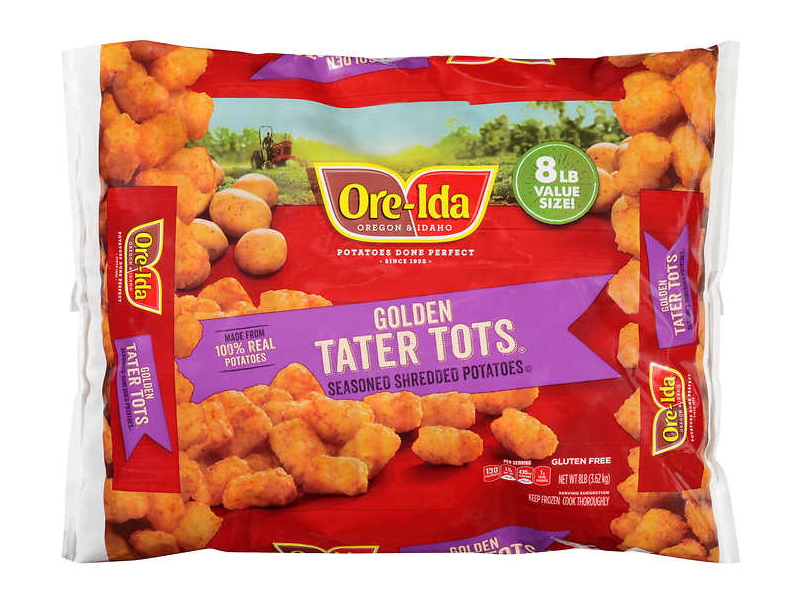 Ore-Ida Seasoned Golden Tater Tots 8 lb. Bag EACH