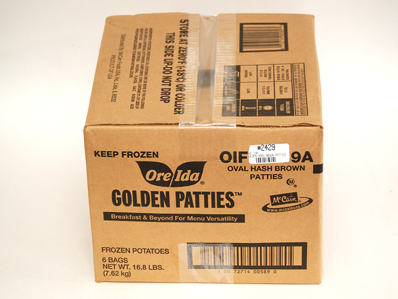 Ore-Ida Golden Patties 6/2.8 lb. Bags CASE