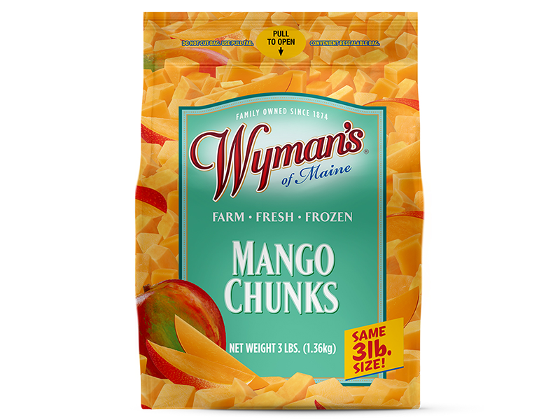 Wyman's Mango Chunks 3 lb. Bag EACH