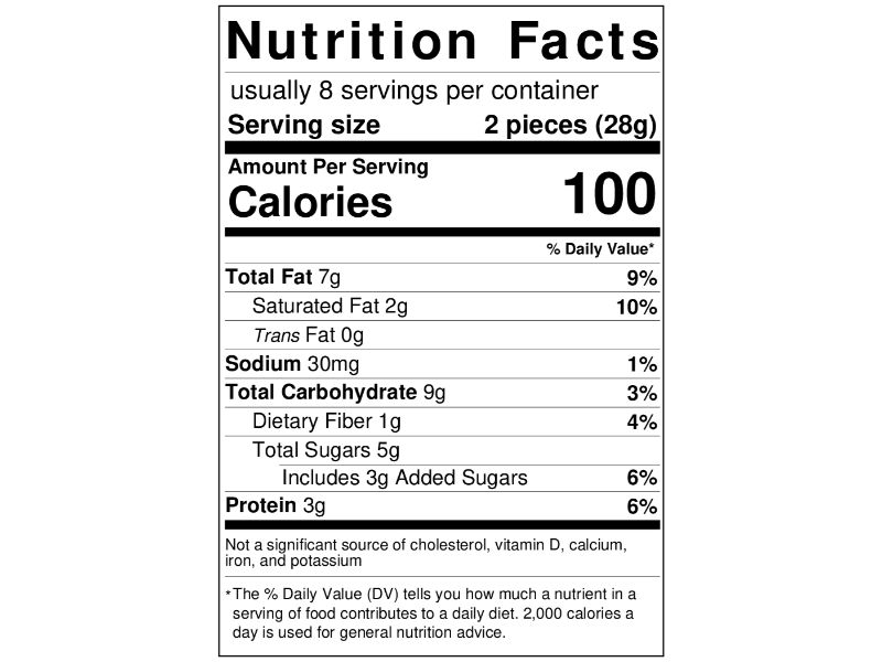 Tru Fru Nature's Bananas in Peanut Butter & Dark Chocolate 8 oz. Bag EACH