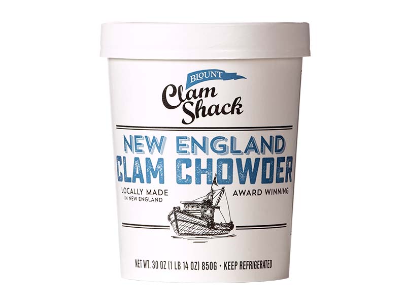 Blount Clam Shack New England Clam Chowder, 30 oz. tub EACH