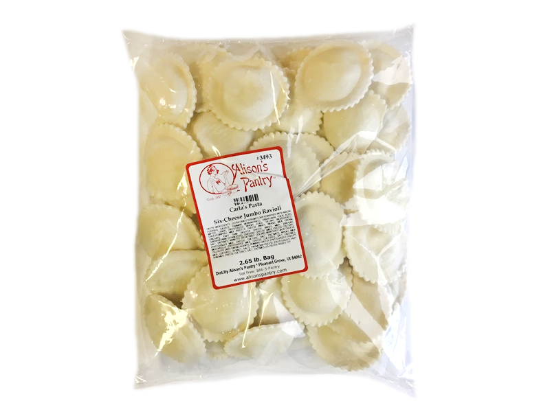 Carla's Precooked Jumbo Round Six Cheese Ravioli 2.65 lb. Bag EACH