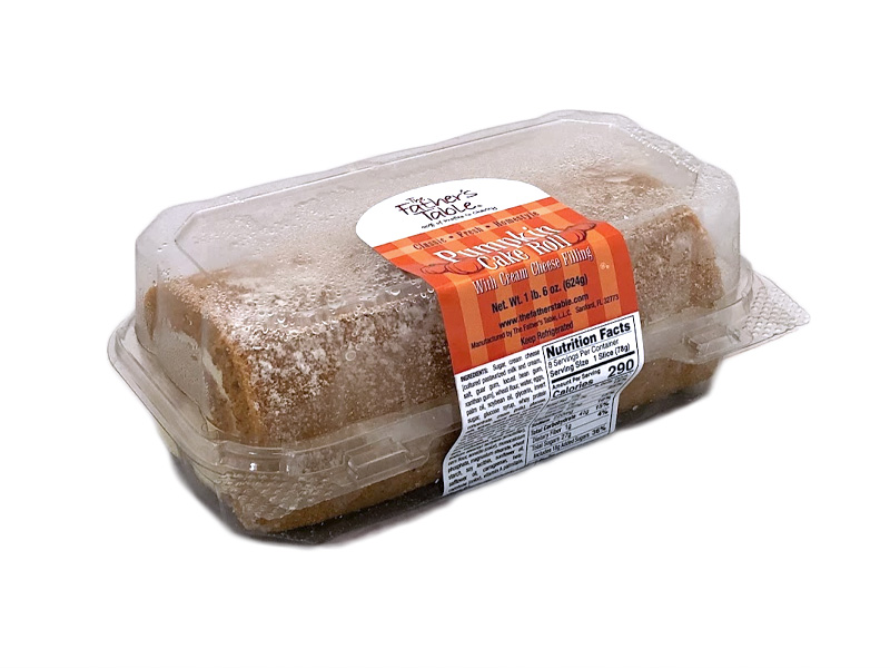 The Father's Table Pumpkin Cake Roll w/ Cream Cheese Filling 22 oz. EACH