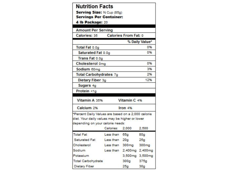 Flav-R-Pac Grande Classic Sunshine Carrots 4 lb. Bag EACH