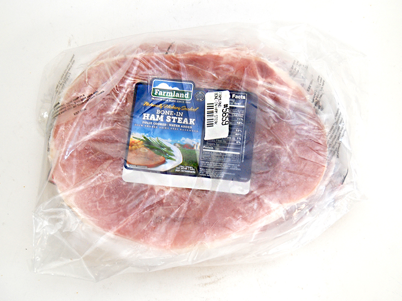 Farmland Naturally Hickory Smoked Bone-In Ham Steak (4) 1.3 lb. Steaks EACH