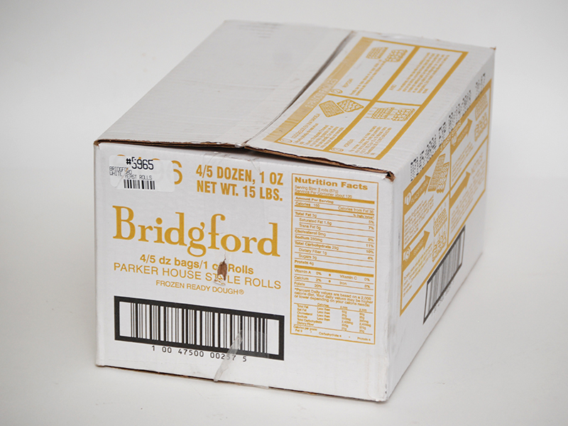 Bridgford Parker House Style Rolls 240/1 oz. Bag CASE