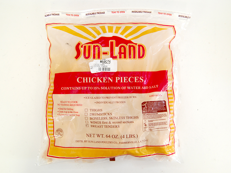 Sun-Land Chicken Breast Tenders 4 lb. Bag EACH- HD
