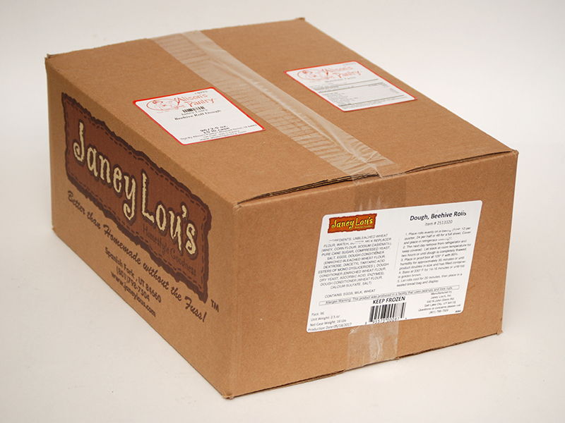 Janey Lou's Beehive Roll Dough 96/2.5 oz. Pucks 15 lb. CASE